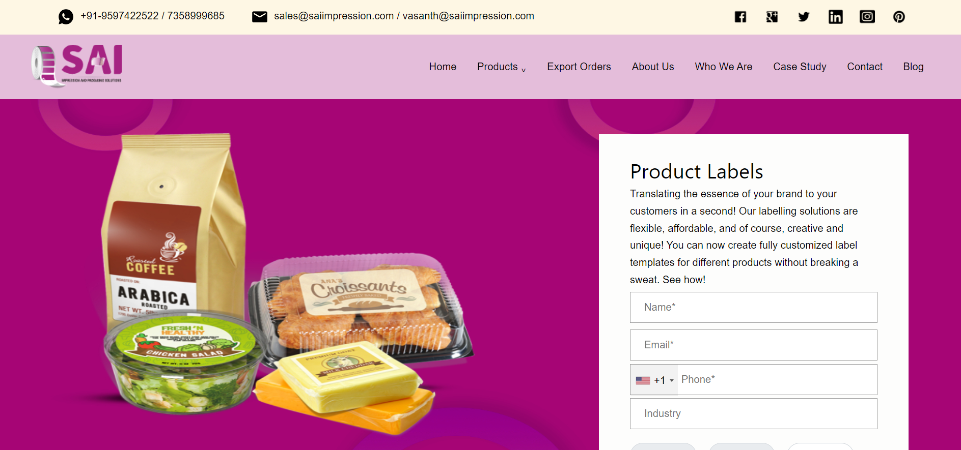 Best Custom Packaging Labels Manufacturers & Exporters